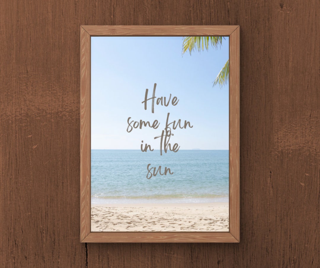 Fun in the Sun Digital Download Wall Art - Etsy