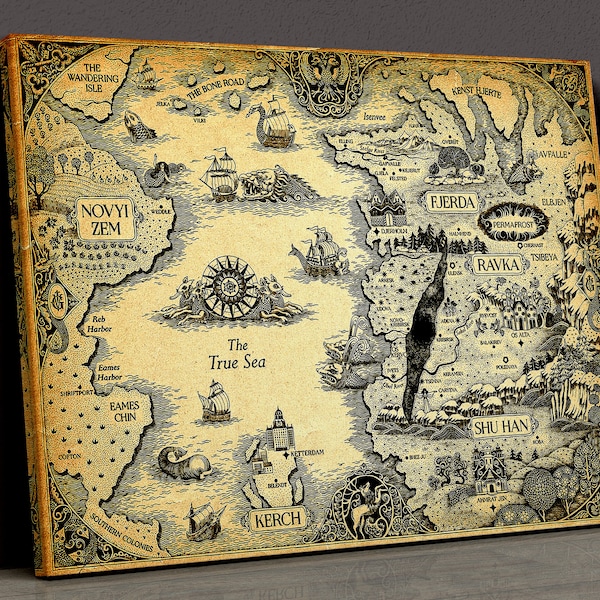 Shadow and Bone Map Tapestry - Etsy