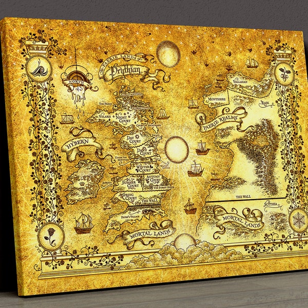 Map of the World in Acotar - Etsy