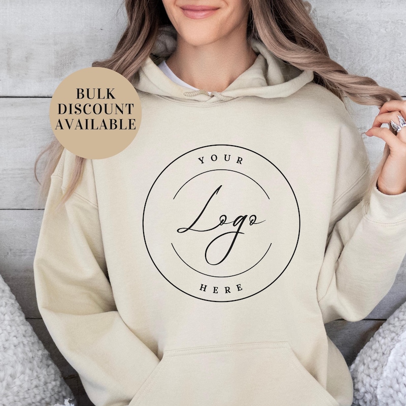 Custom Logo Hooded Tee - Etsy