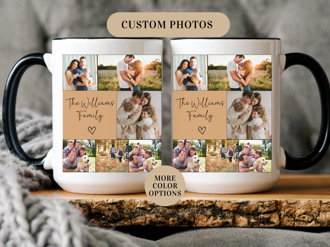 Custom Family Photo Collage Mug: Personalized Picture Cup - Etsy