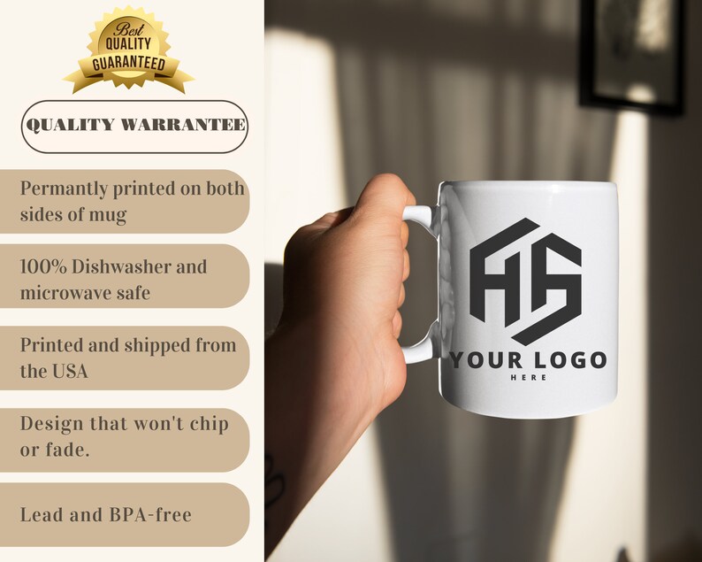 Custom Mug With Logo, Custom Logo Mug, Custom Bulk Mug, Custom Logo ...