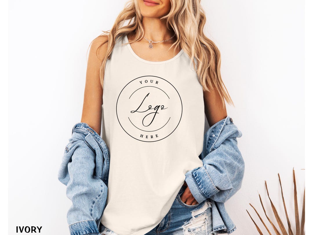 Comfort Colors Business Logo Tank Top, Personalized Company Shirt ...