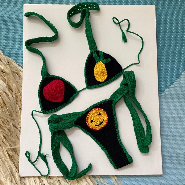 Rasta Bikini Etsy