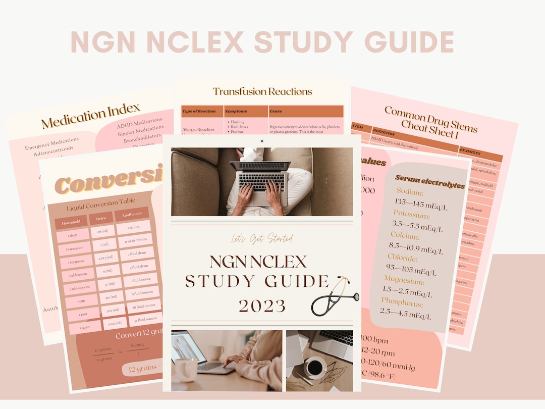 NCLEX Study Guide, Simple Nursing NCLEX Study Notebook - Etsy