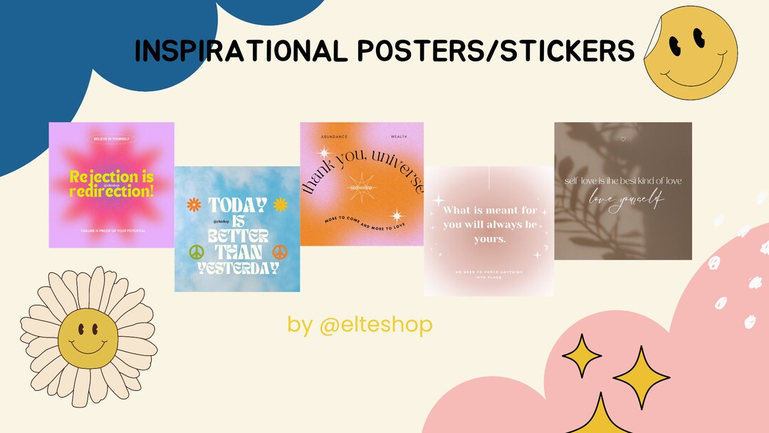 Inspirational Quotes Digital Planner Stickers Affirmation - Etsy