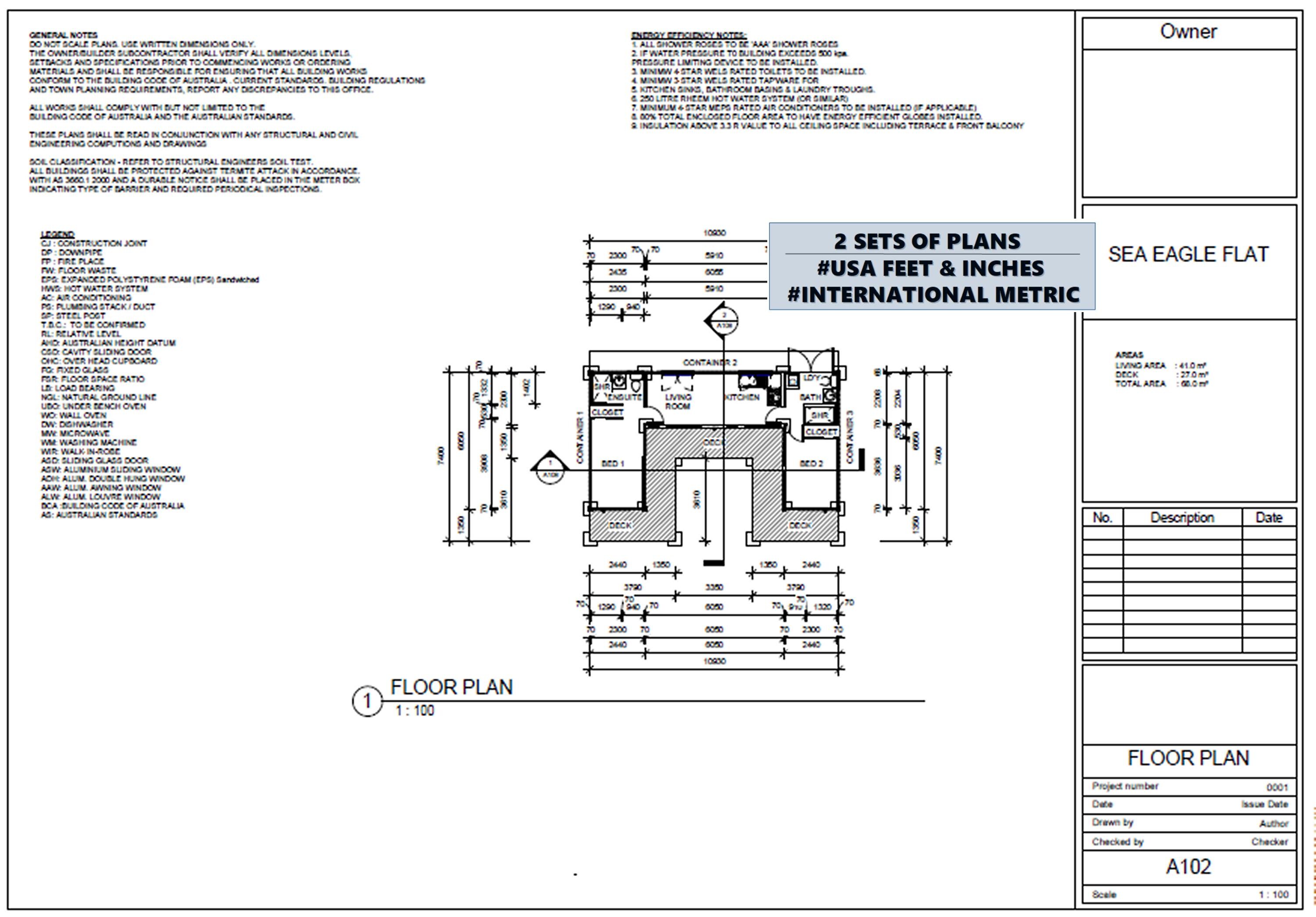 House Plan 68 Sea Eagle: Low-cost & Affordable Container Home Plans ...