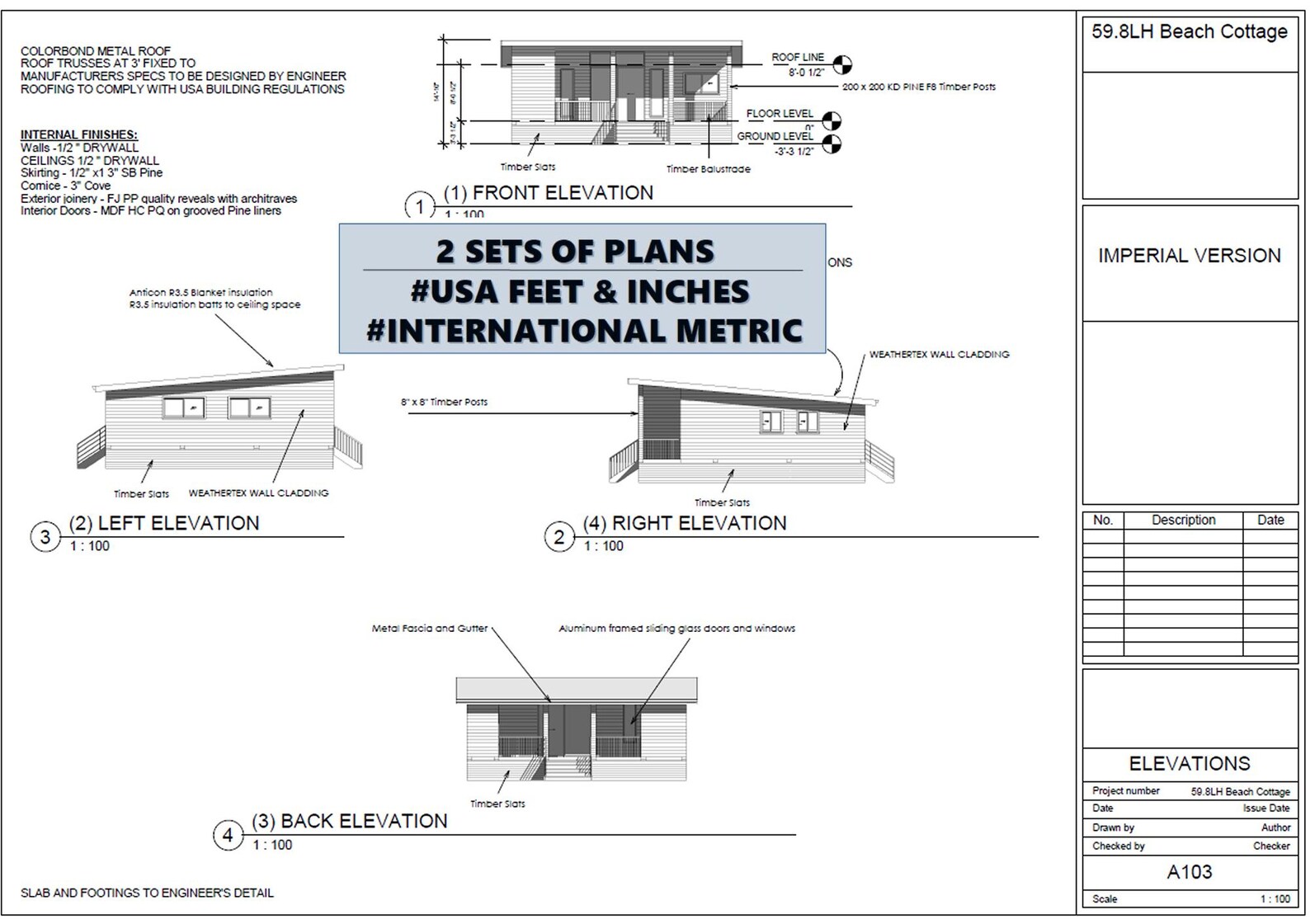 House Plan#59.85 Skillion: Modern Granny Flat - Small and Tiny Home ...