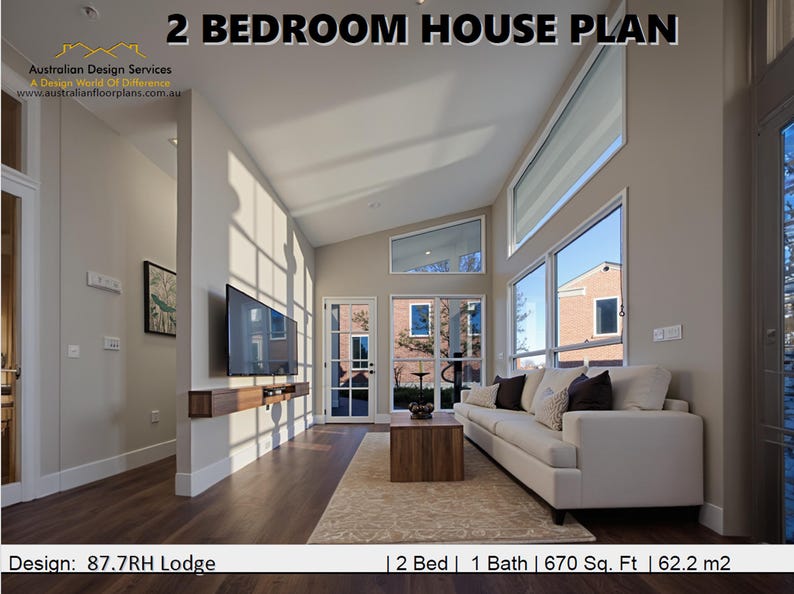 New House Plan #87.7RH – Lodge Style Modern Granny Flat | Small & Tiny ...