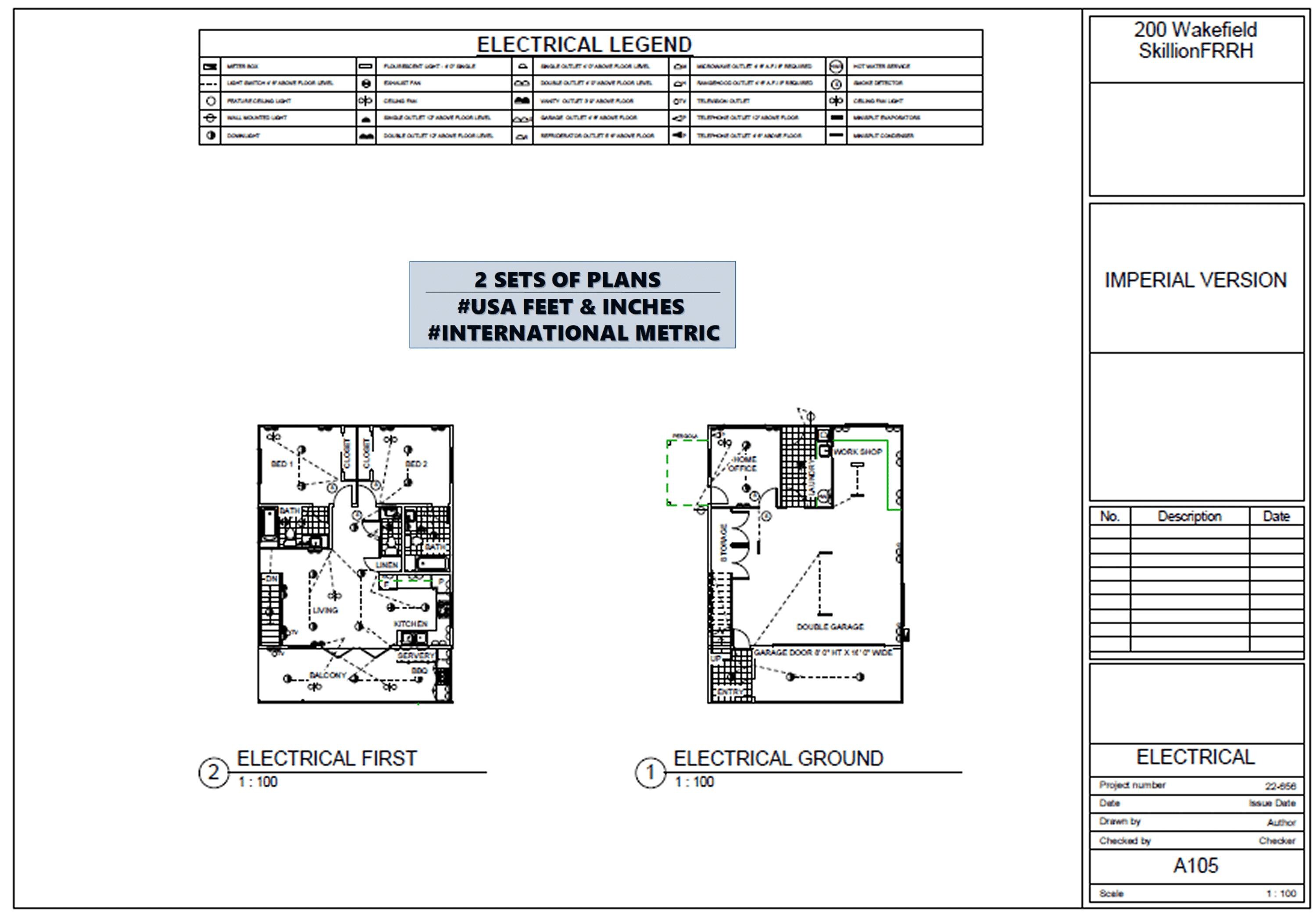 House Plan #200 WAKEFIELD Skillion – 2-bedroom + Office Garage ...