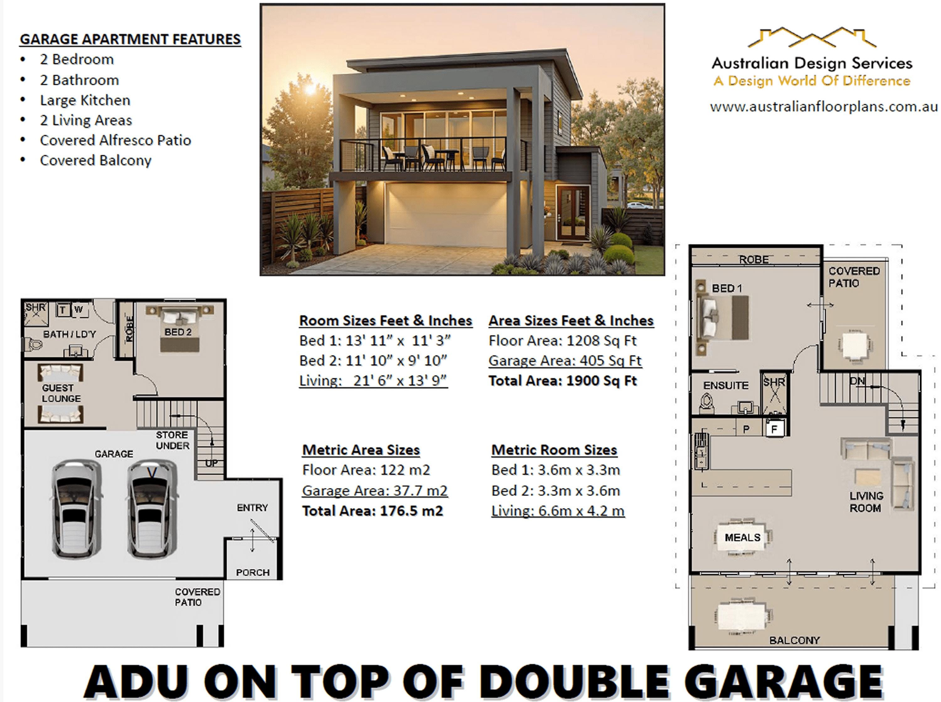 House Plan 176.5: Garage Apartment – Consultation Plan Set 2 Bed | 2 ...