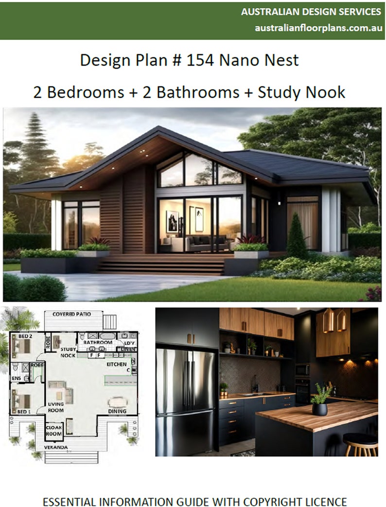 41' X 48' 12.4 X 14.6 Modern House Architectural Essential Information ...