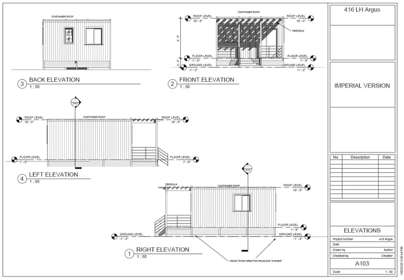 House Plan 416: 16' X 26' (4.9 X 7.9 Meters) Shipping Container ...