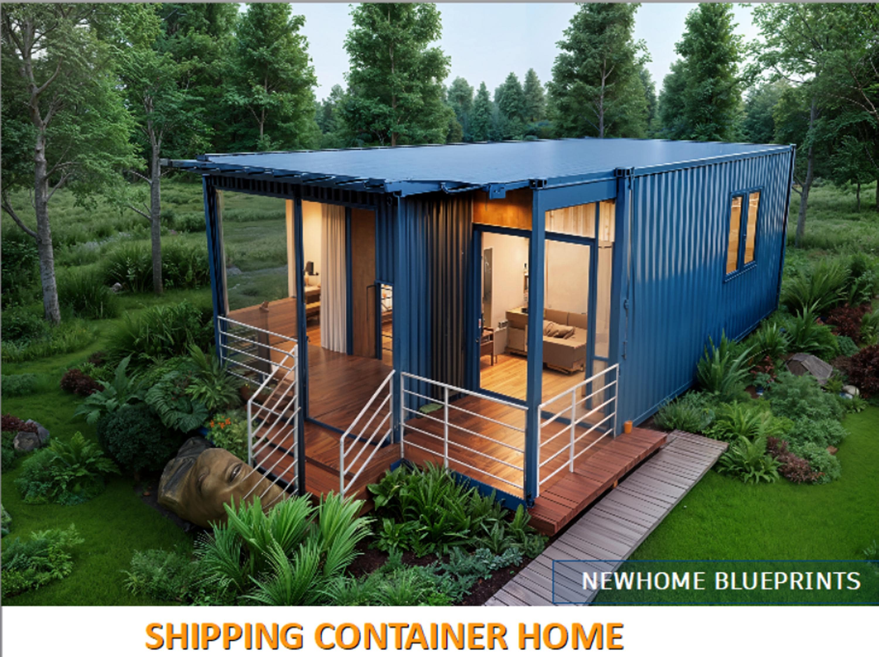 House Plan 416: 16' X 26' (4.9 X 7.9 Meters) Shipping Container ...