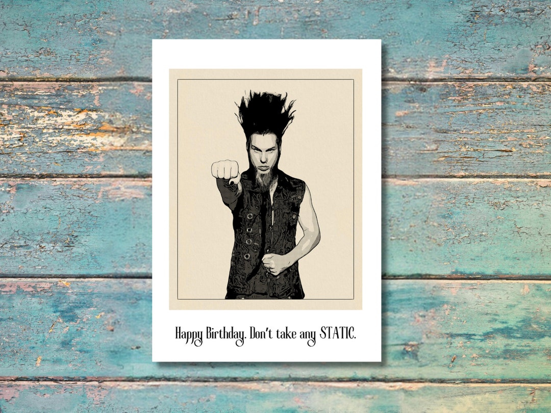 Wayne Static Birthday Card - Static X Fan Gift - Etsy