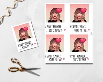 5 Taylor Swift Eras Tour Valentines Day Cards, Kids Valentine Cards ...