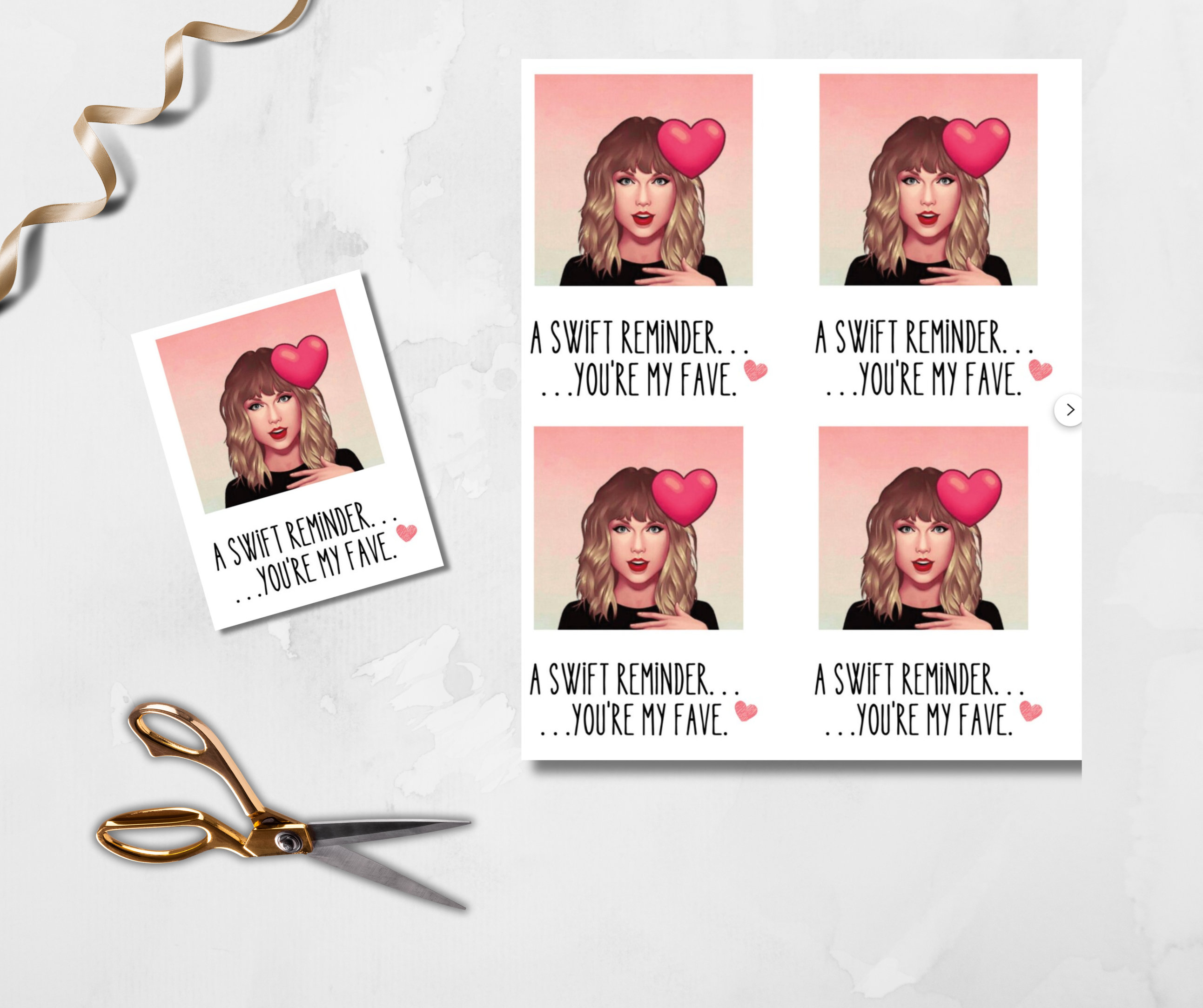 Taylor Swift Valentine Printout Valentines Card for School Unique Cards ...