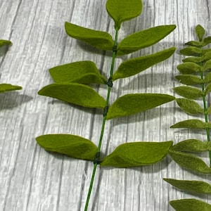 Felt Greenery Stems - Etsy