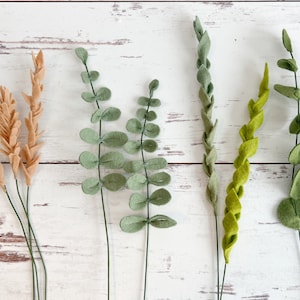 Felt Greenery Stems - Etsy