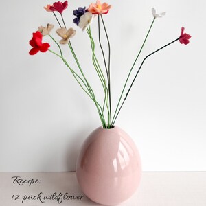 Felt Filler Flowers - Minimalist Stems - Decorative Floral Accents - Etsy