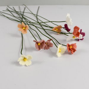 Felt Filler Flowers - Minimalist Stems - Decorative Floral Accents - Etsy