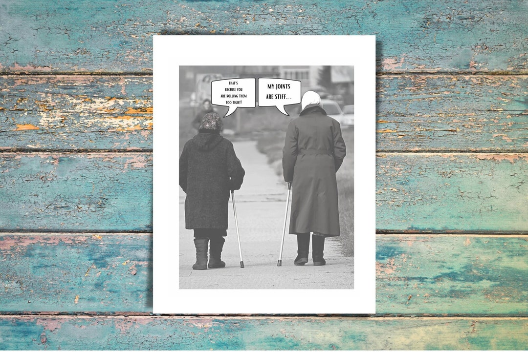 My Joints Are Stiff Funny Birthday Card Marijuana Enthusiast Greeting ...