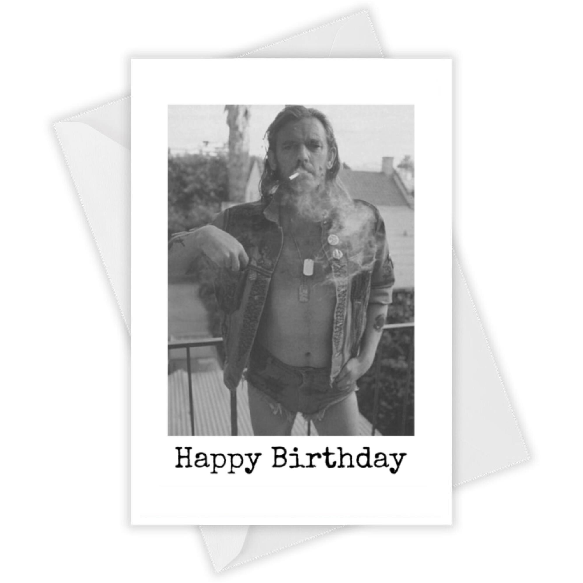 Lemmy Birthday Card: Handmade Motorhead Fan Greeting - Etsy
