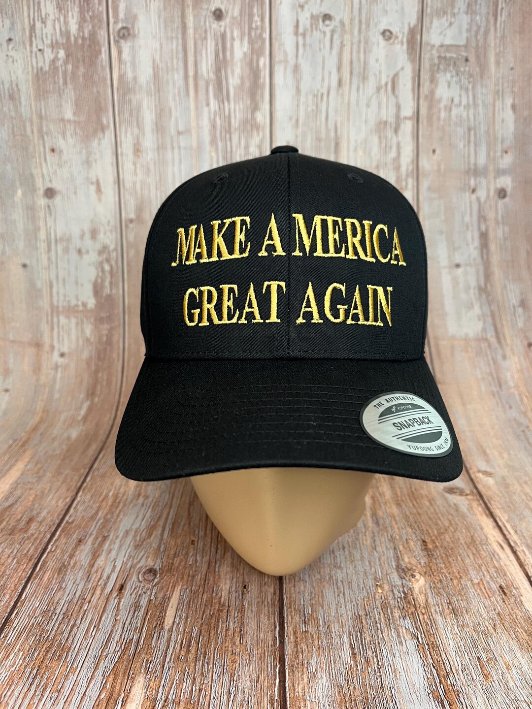Gold MAGA Snapback Cap - Etsy