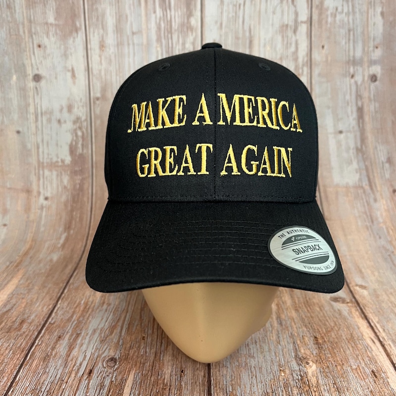 Black and Gold Trump Hat - Etsy