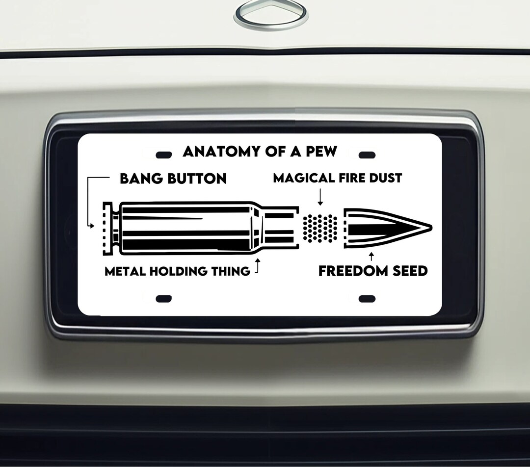 Anatomy of A Pew License Plate, Front Car Plate, Automotive License ...