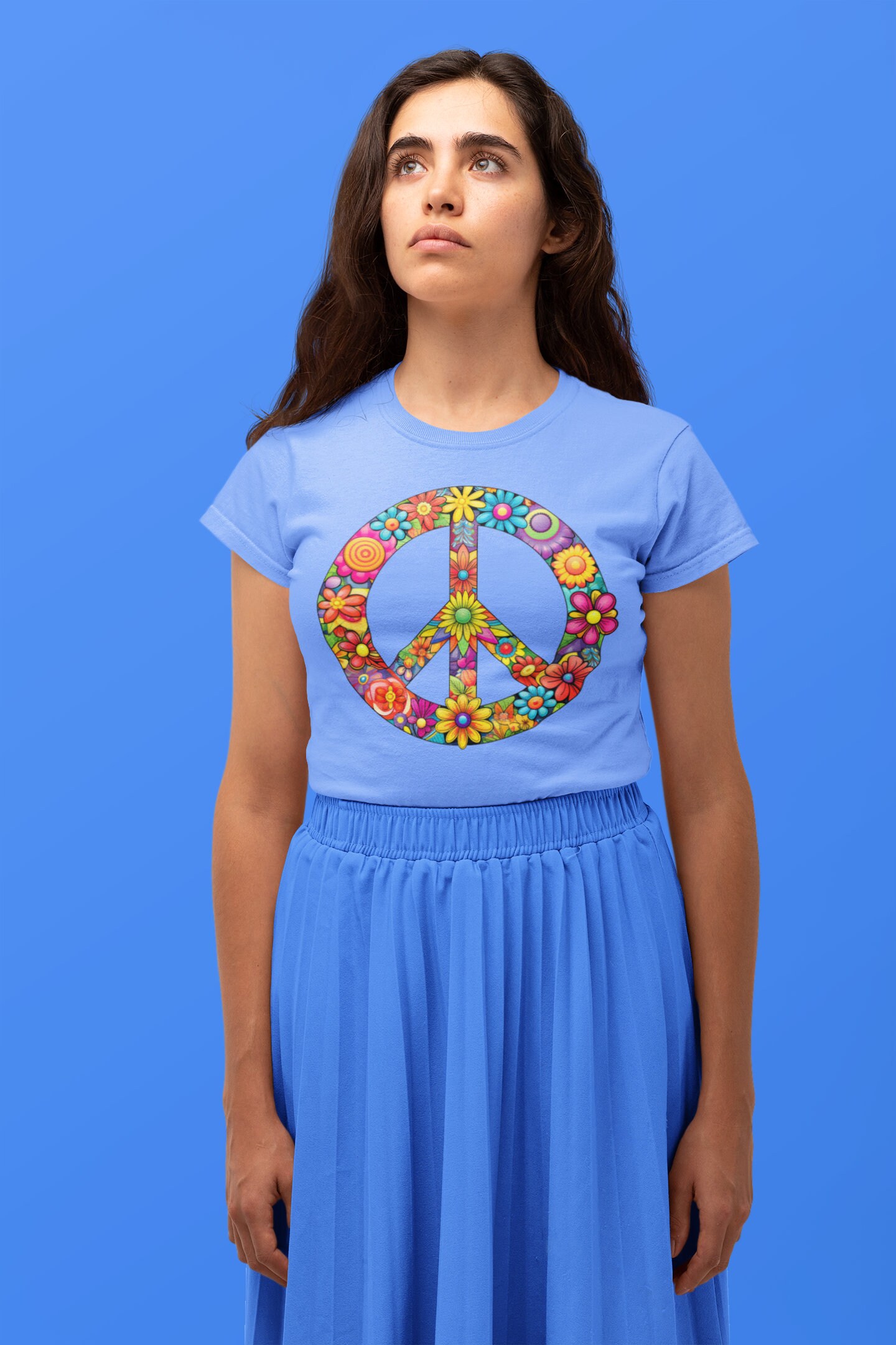 Groovy Peace Sign, Retro Peace Sign, Wall Art Png, T-shirt Art, Digital ...