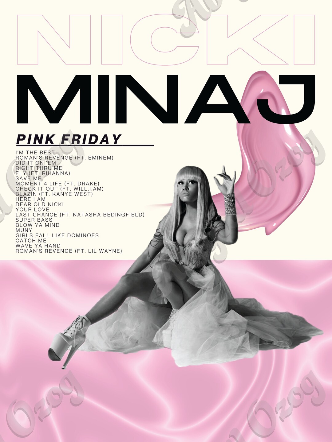 Nicki Minaj Printable PDF Digital Download Poster - Etsy