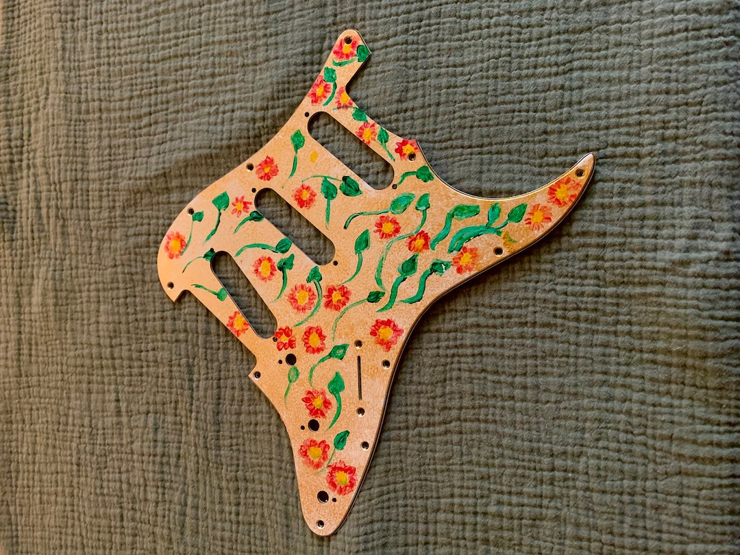 Hand Painted Custom Guitar Pickguard - Etsy