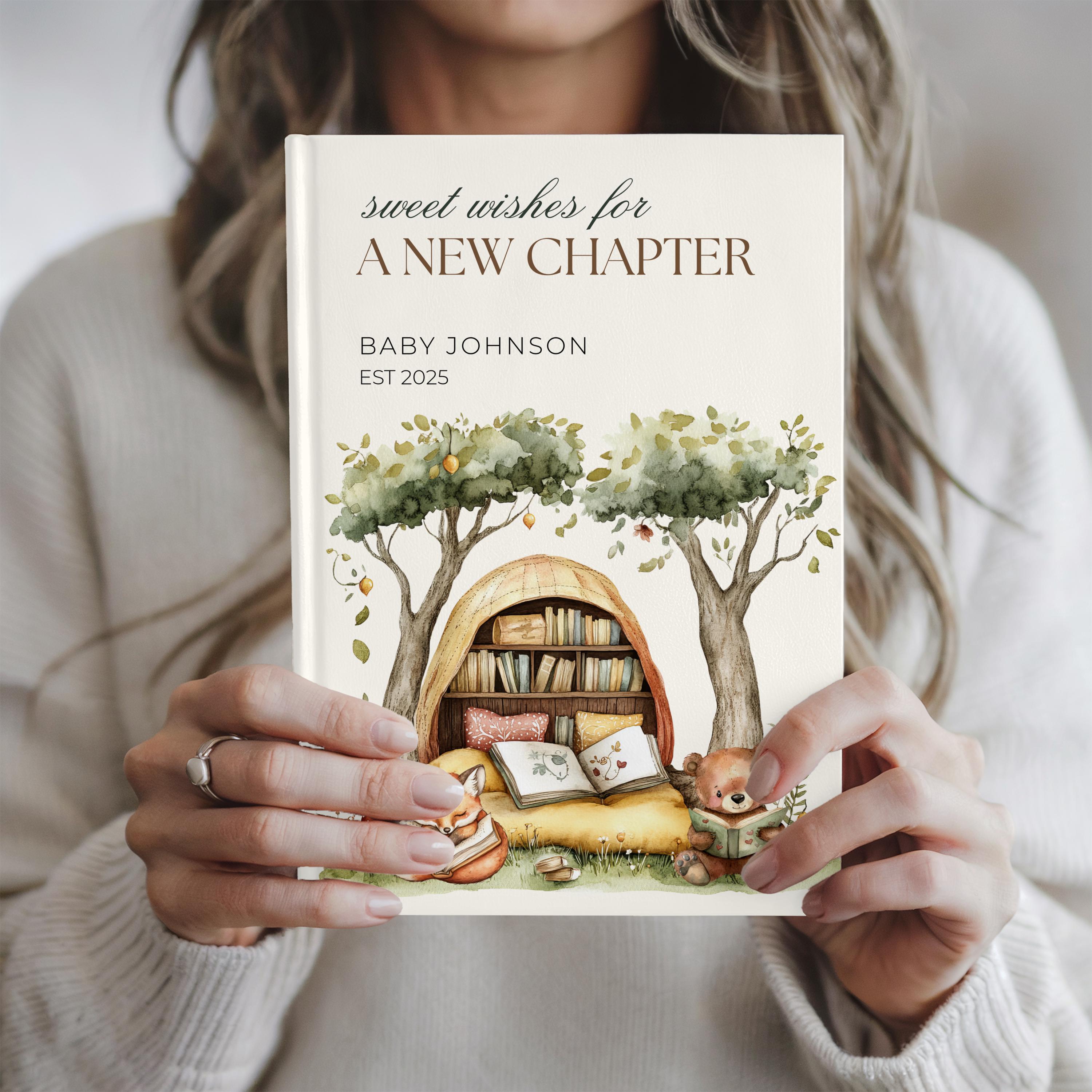 New Chapter Baby Shower Guestbook, Best Wishes for Baby Book, Storybook ...