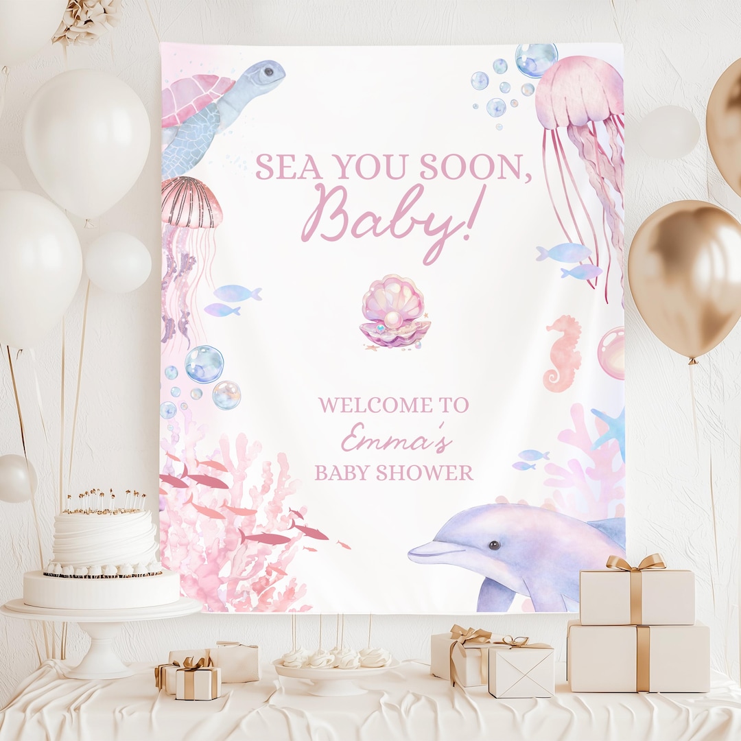 Sea You Soon Baby Shower Decorations, Deep Sea Ocean Adventure Themed ...