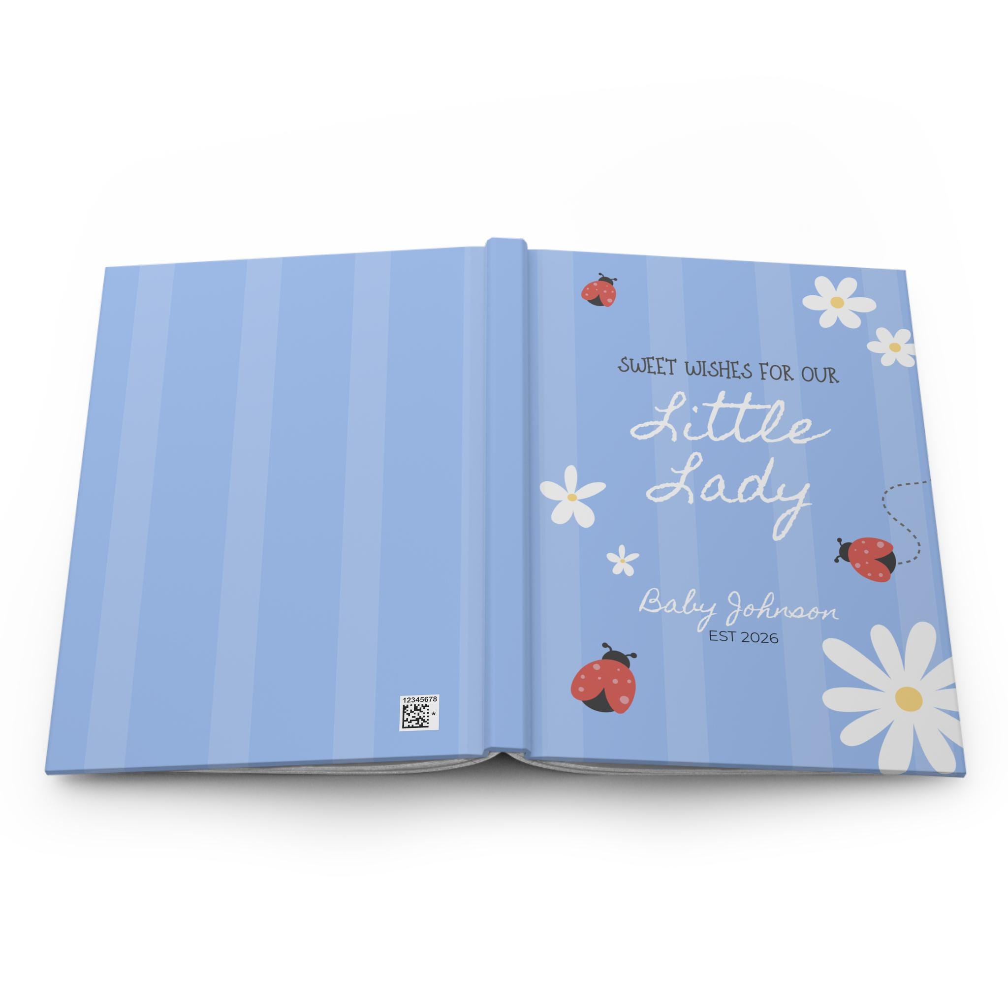 Custom Little Lady Bug Baby Shower Guestbook, Love Bug Baby Memory Book ...