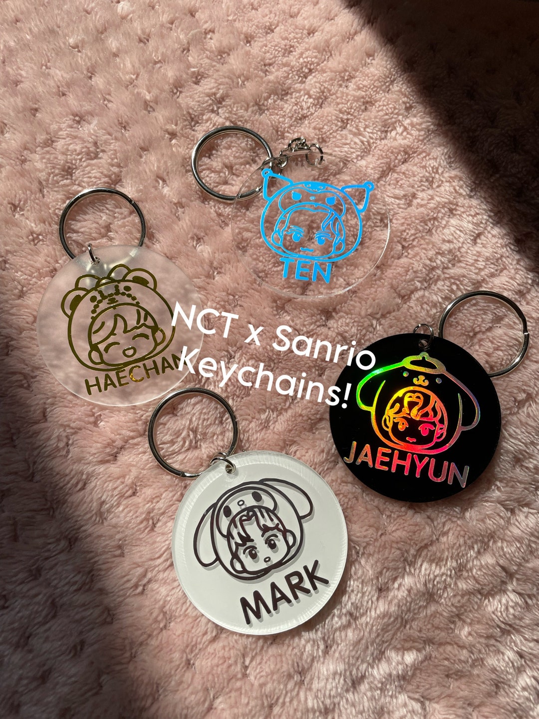 NCT X Sanrio Keychains - Etsy