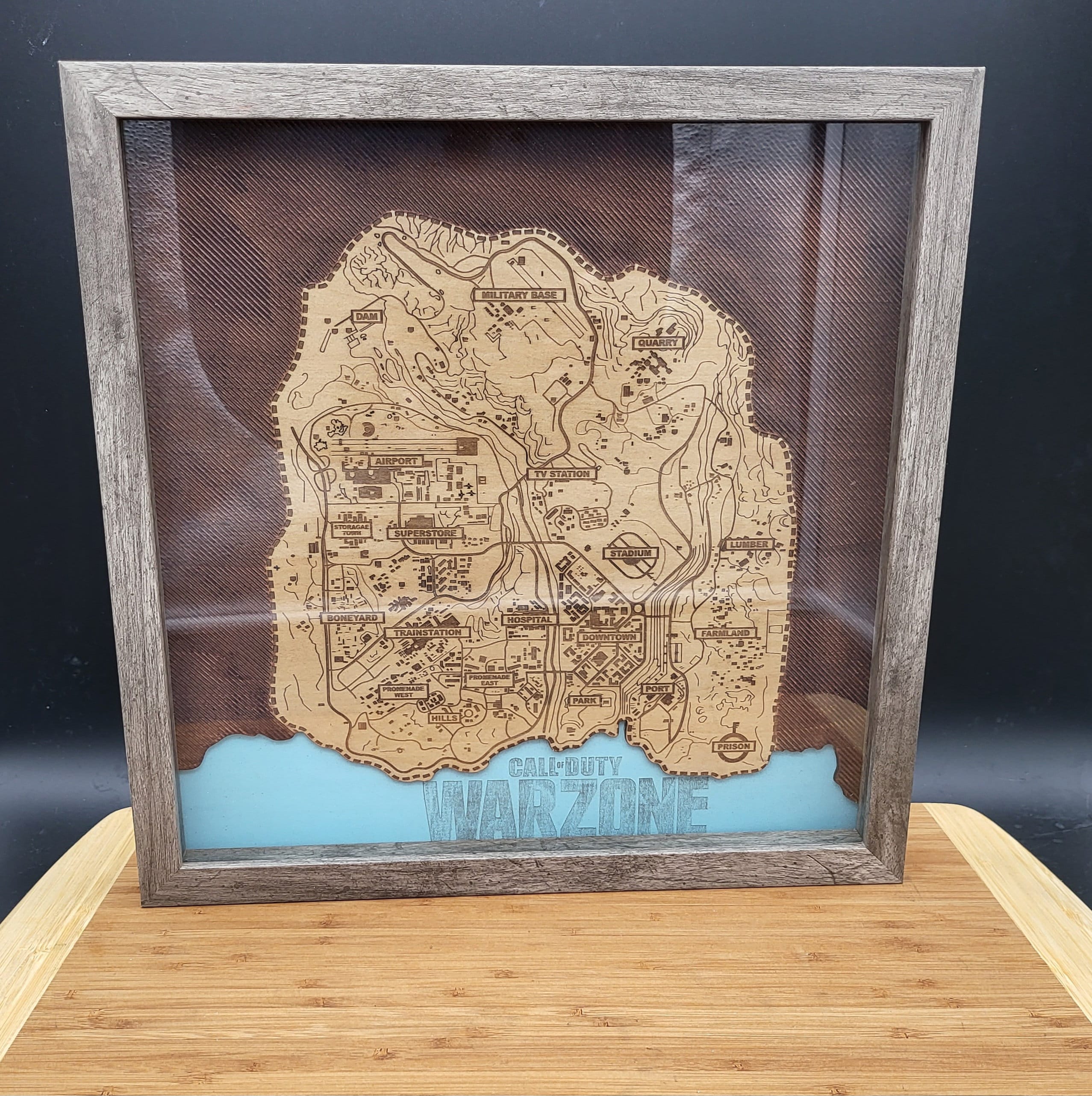 COD Replica Warzone -verdansk Map - Etsy