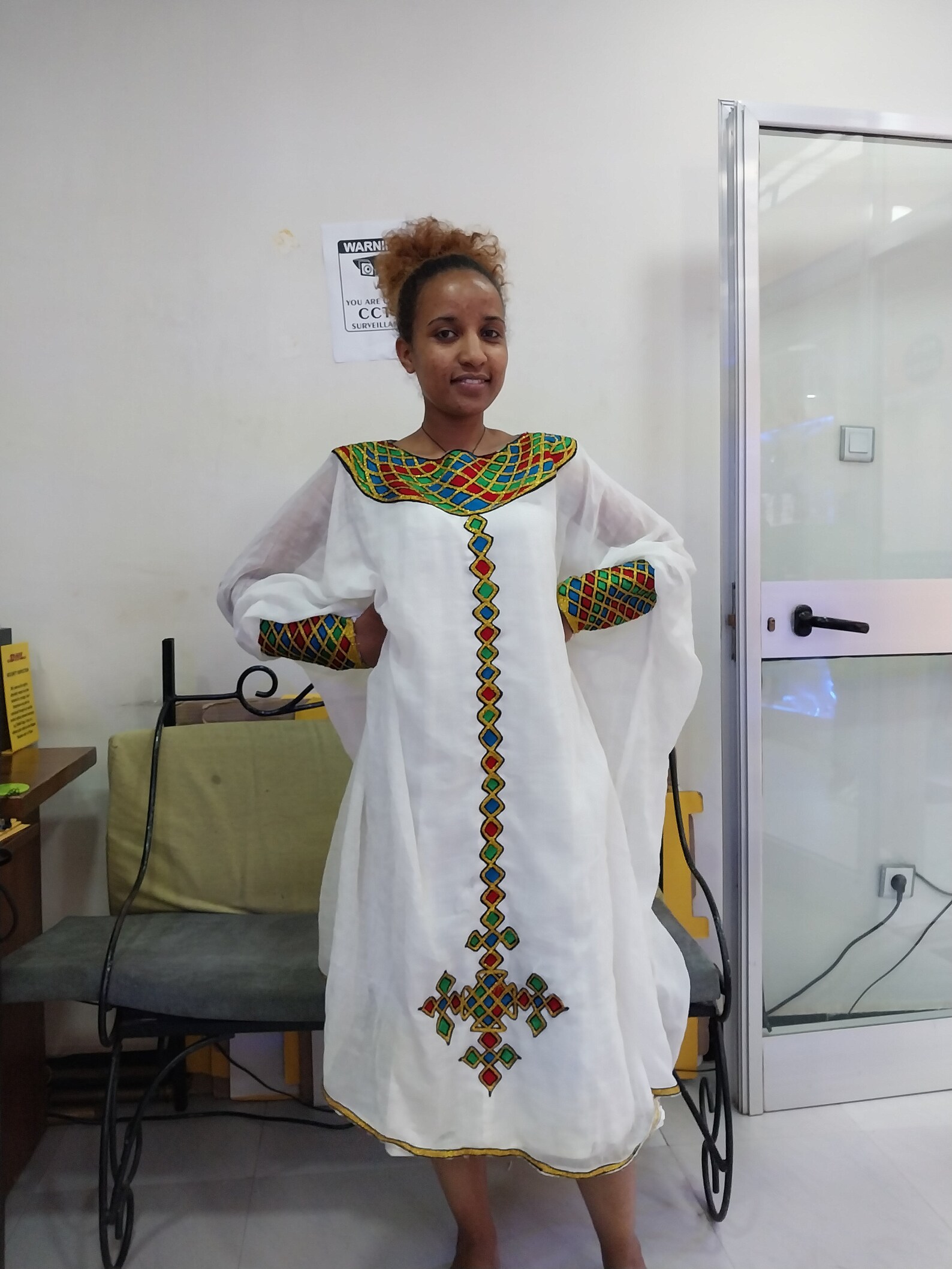 Simple Habesha Dress /eritrean Habesha Dress/ Habesha Coffee Dress ...