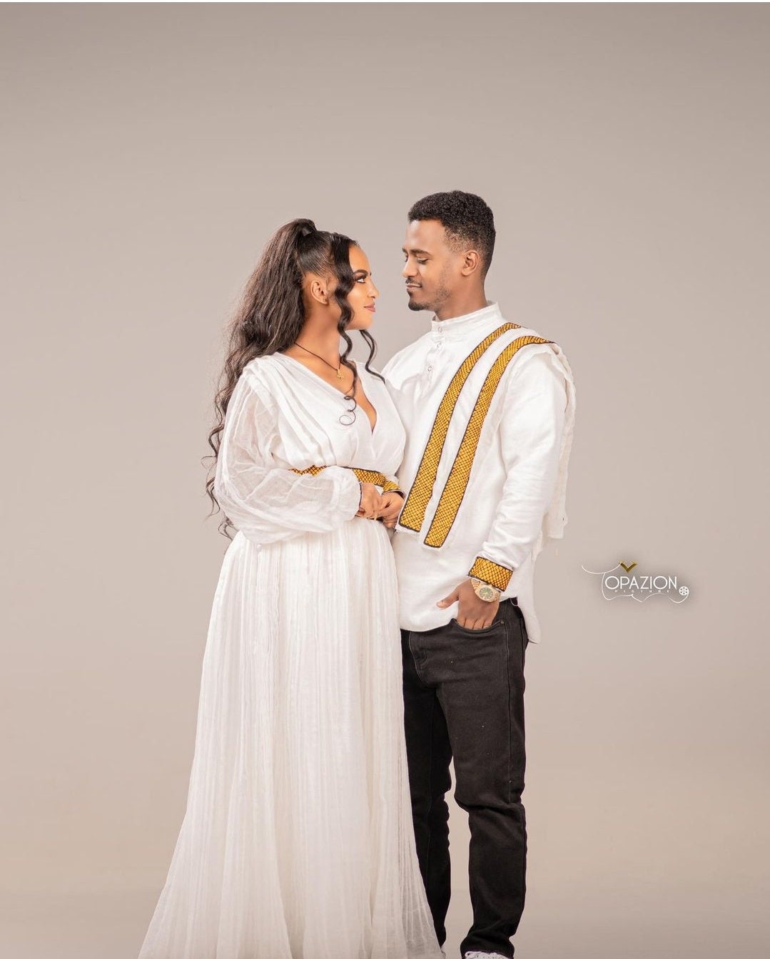 Delightful Couples Traditional Habesha Clothing - Etsy