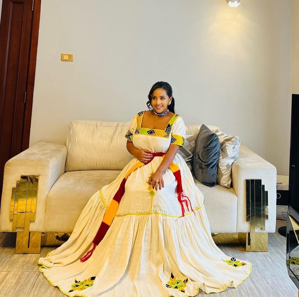 Stunning Habesha Traditional Dress/ashenda Dress /geez New Year Dress ...
