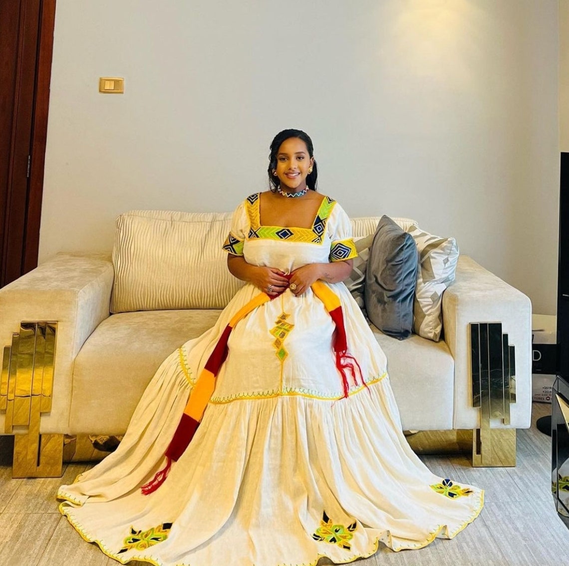 Stunning Habesha Traditional Dress/ashenda Dress /geez New Year Dress ...