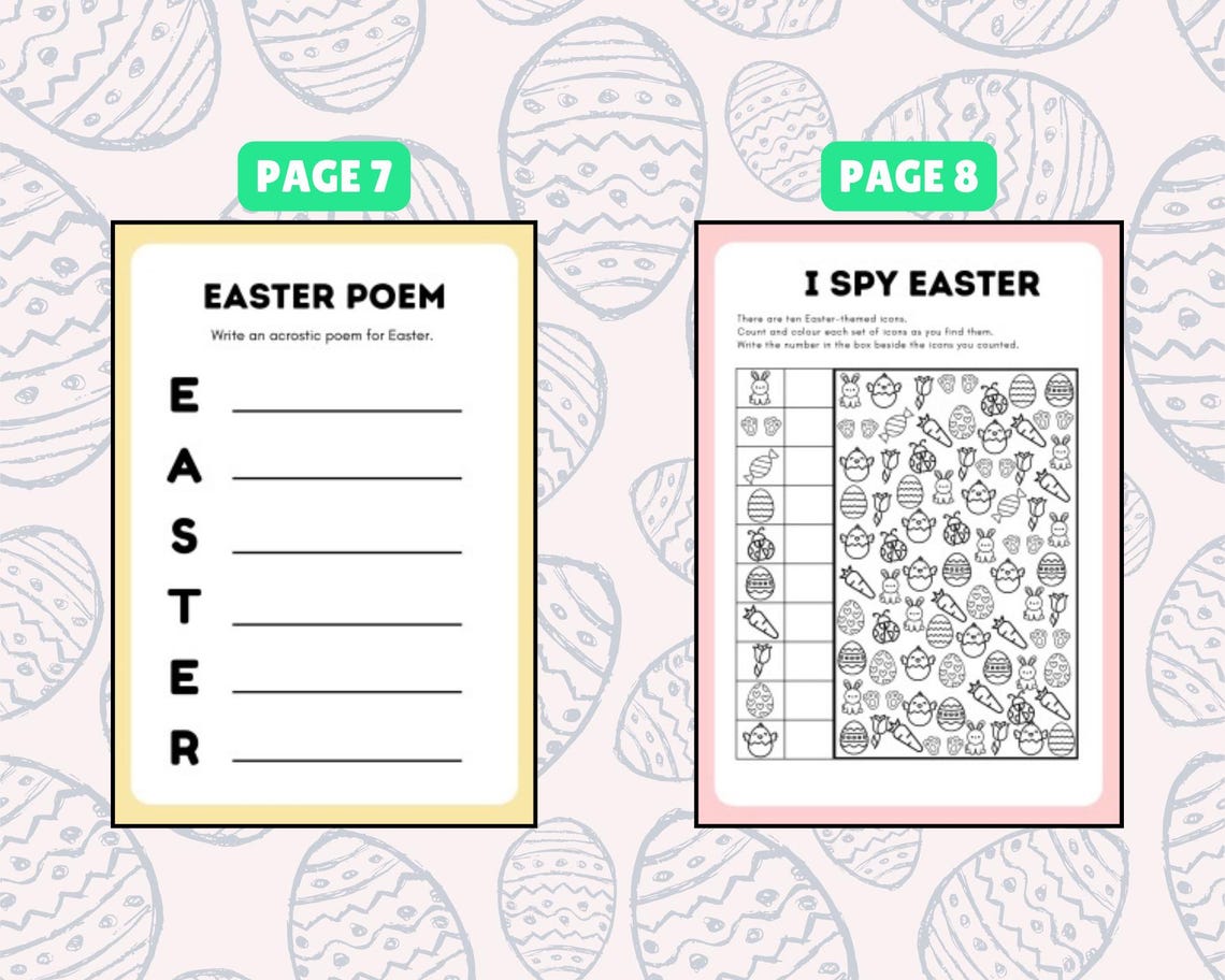 Easter Printable 10 Game Bundle | Easter Party Games | Easter Games for ...