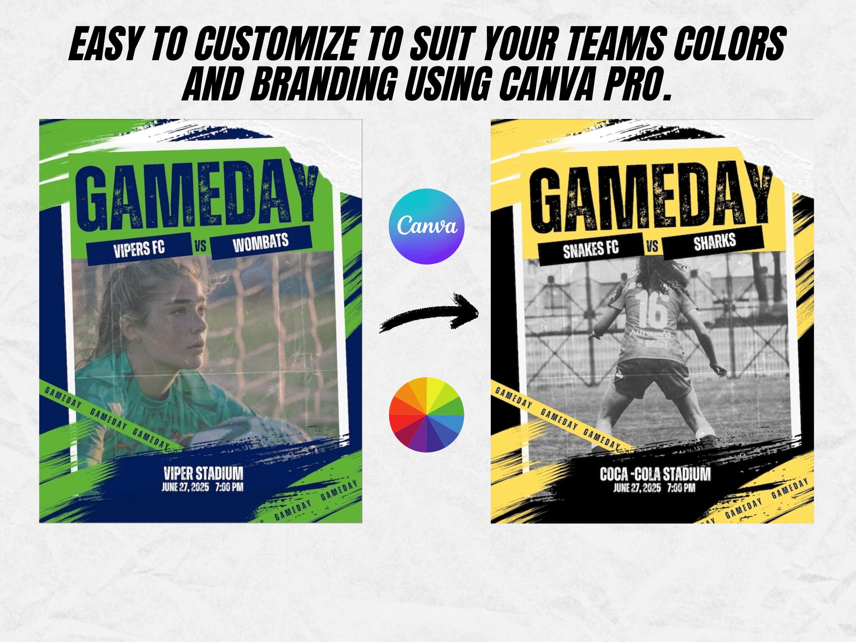 Sports Team Canva Templates - 24+ Social Media Graphics for Soccer ...