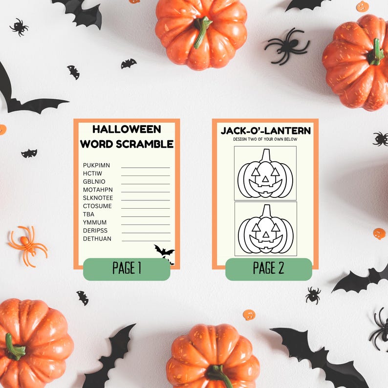 Halloween Printable 10 Game Bundle | Halloween Party Games | Halloween ...