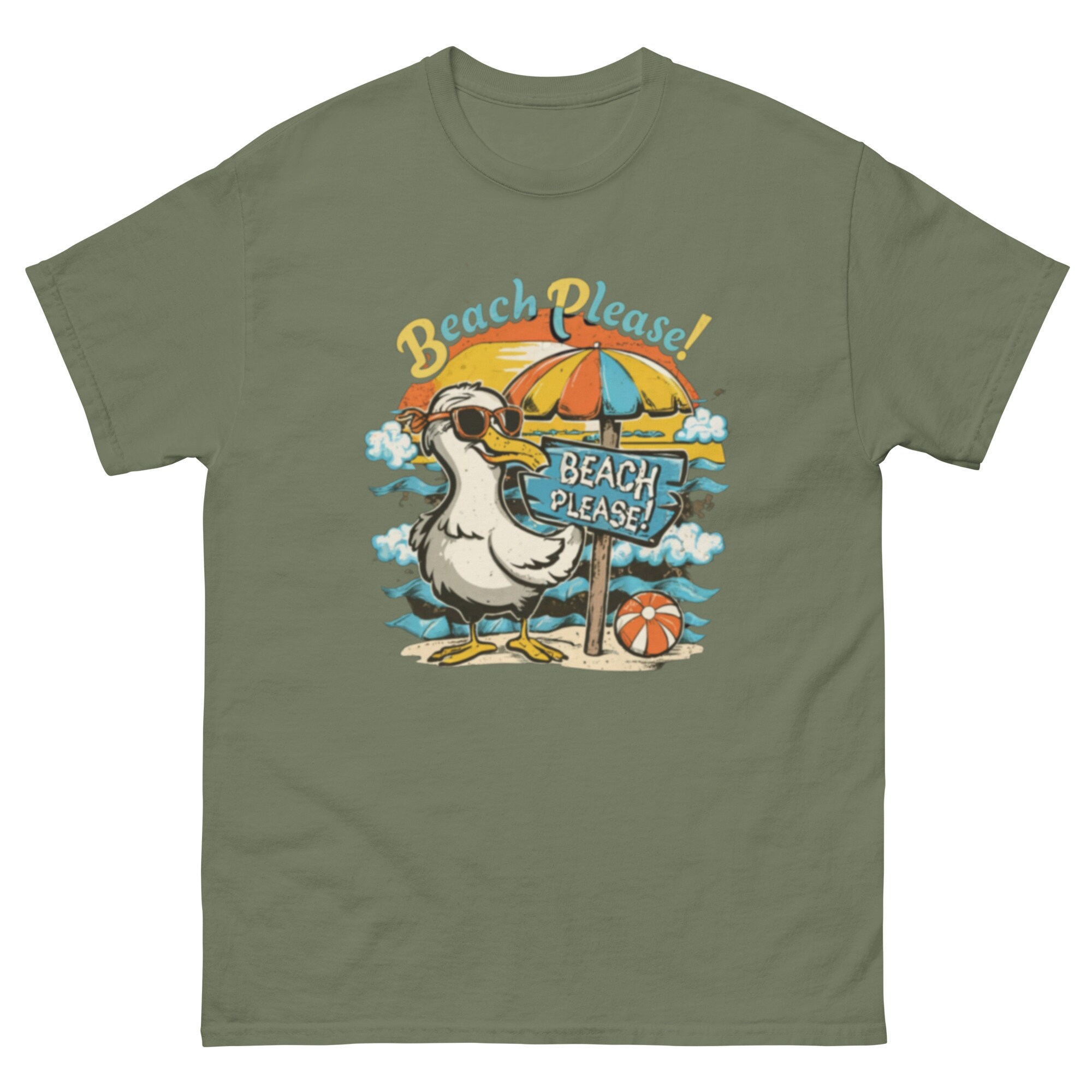 Beach Please Shirt, Beach T-shirt, Beach Vacation Shirt, Unisex T-shirt ...