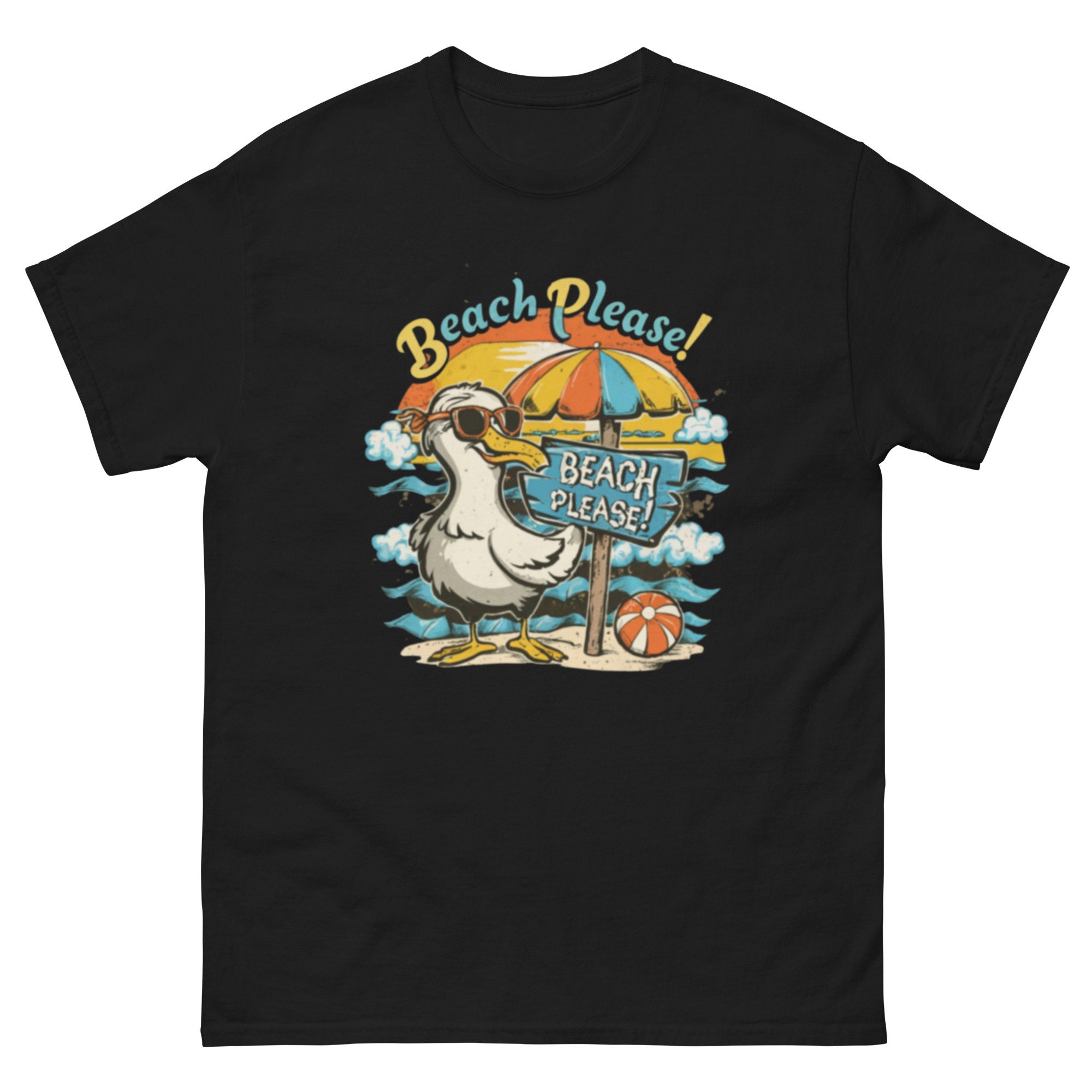 Beach Please Shirt, Beach T-shirt, Beach Vacation Shirt, Unisex T-shirt ...