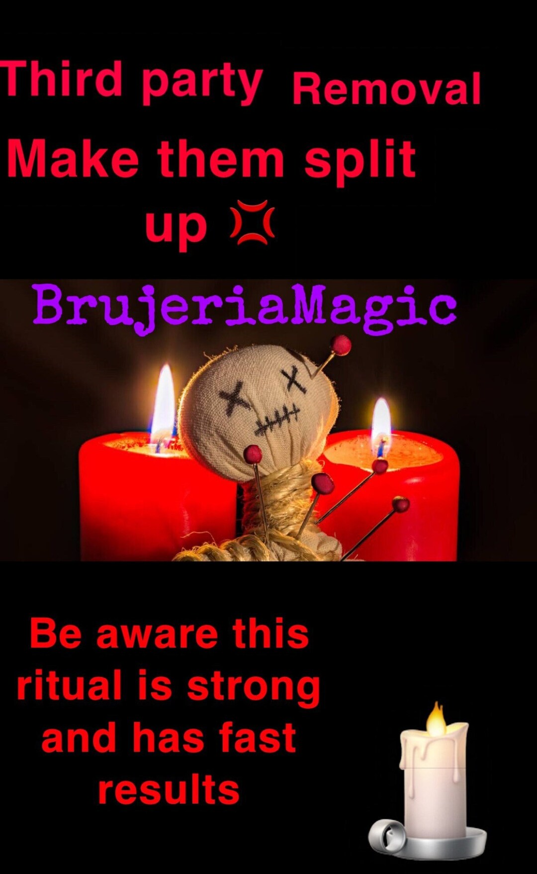 Removal by Third Parties Split Them up Ritual Breakup Voodoo Remove ...