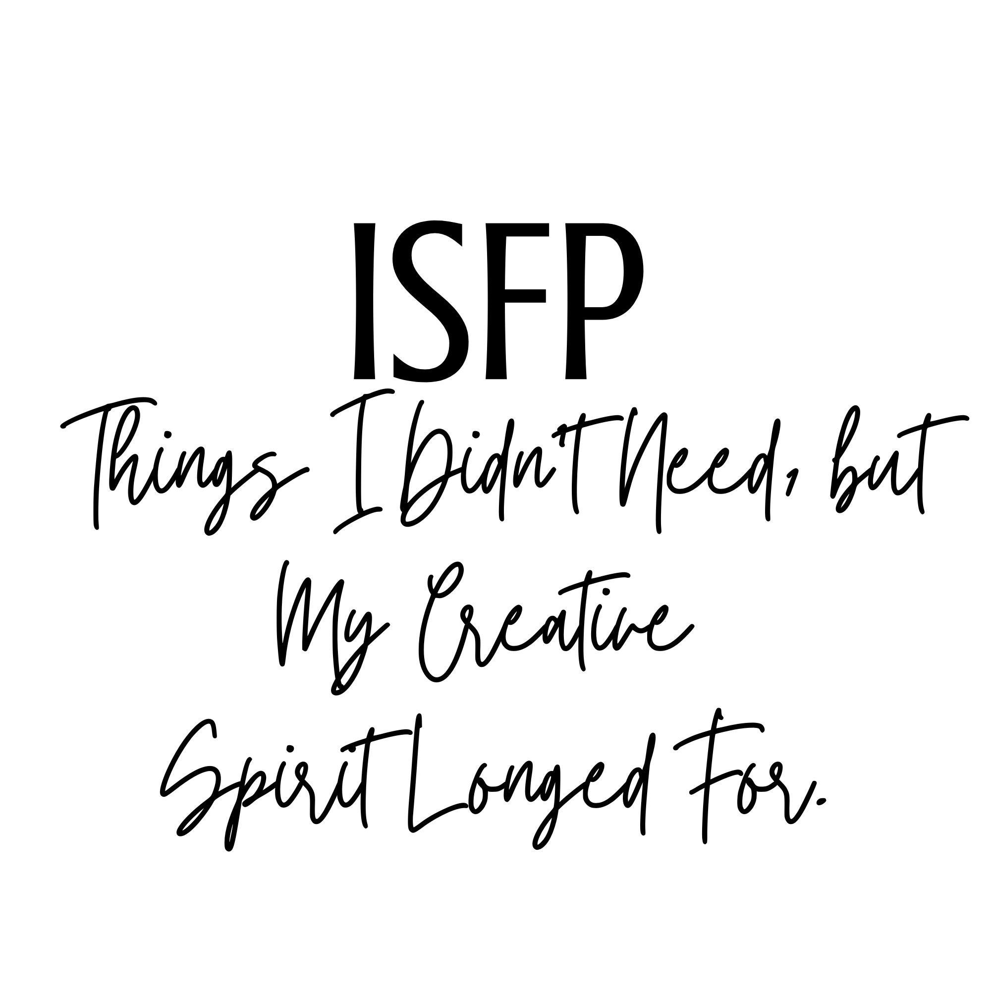 MBTI ISFP Personality Type Tote Bags Funny, Cheeky, & Sarcastic Gifts ...