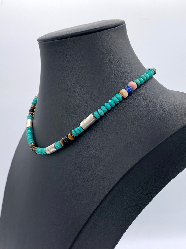Tommy Singer Sterling Silver and Turquoise Necklace - Etsy